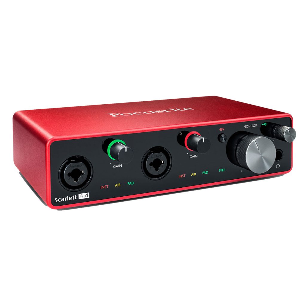 Alquiler de Tarjeta de sonido Focusrite Scarlett 4i4 3rd Gen