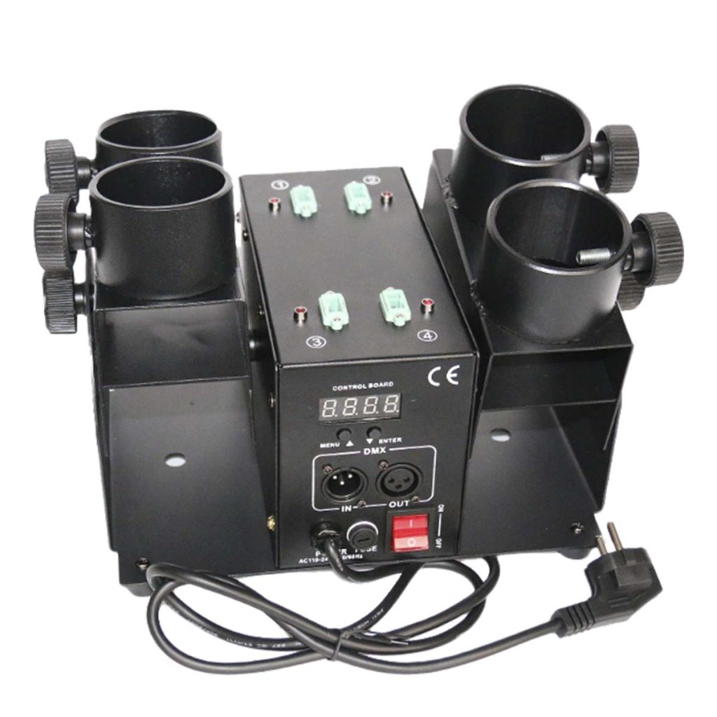 Alquiler de Cañón de Confeti de 4 tubos